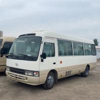 China Good Condition 29 Seats Second Hand Coaster Bus with Front Mounted Diesel Engine for sale