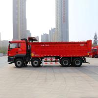 China 350hp 8x4 6.8m Shacman Dump Tipper Truck with 12 Tires and Euro 2 Emission Standard for sale