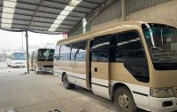 China Diesel Fuel Type Used Toyota Coaster Bus 30 Seats Good Condition Max Power 113/5200 kW for sale