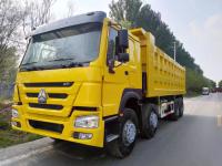 China Used Howo 8x4 12 Wheel Dump Trucks 375 Hp Diesel Engine Sand Tipper Truck with No ESC for sale