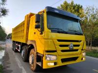China Used Howo 8x4 12 Wheel Dump Trucks 375 Hp Diesel Engine Sand Tipper Truck with No ESC for sale