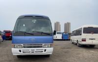 China Well Refurbished Toyota Coaster 29 Seats Sliding Windows Bus with DF5S410 Gear Box for sale