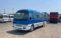 China Diesel 30 Seater Toyota Coaster Bus Good Condition LHD Wheelbase 3935 mm Fuel Diesel for sale