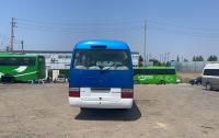 China Diesel 30 Seater Toyota Coaster Bus Good Condition LHD Wheelbase 3935 mm Fuel Diesel for sale