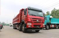 China Howo 8x4 12 Wheel Used Tipper Truck 40 Tons 380 Hp Heavy Dump Truck With Left Steering for sale