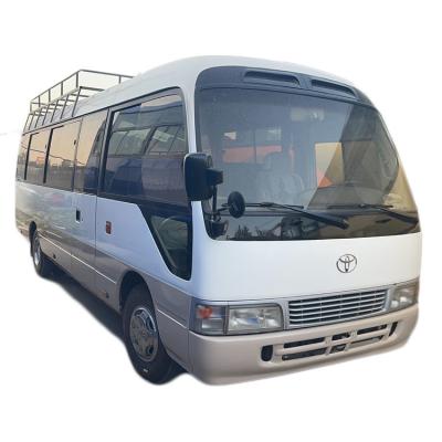 China 8500kg Total Mass Used Coaster Bus with Overhead Luggage Rack and Manual Transmission for sale