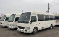 China Manual Transmission 7m 30 Seats Used Toyo Ta Coaster Bus 7725x2000x2600mm Dimensions for sale