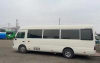 China Manual Transmission 7m 30 Seats Used Toyo Ta Coaster Bus 7725x2000x2600mm Dimensions for sale