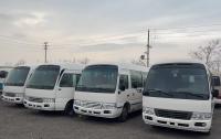 China Manual Transmission 7m 30 Seats Used Toyo Ta Coaster Bus 7725x2000x2600mm Dimensions for sale
