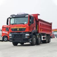China 8x4 Tripper Truck 40 Ton 12 Wheels Dump Truck with Manual Air Conditioner HOWO 400HP for sale