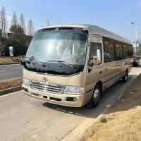 China 30 1 Seats Toyo ta Coaster Bus with 4L Engine Capacity Euro 2 Emission Standard and 1 for sale