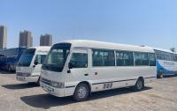China 30 Seats Toyota Coaster Bus in Excellent Condition with 6-8L Diesel Engine Capacity for sale