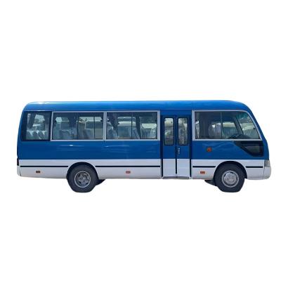 China Used Toyota Coaster Bus 1HZ Left Hand Drive 30 Seat Capacity for Long-Distance Travel for sale