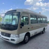 China Manual Transmission Type 30 Seater Toyota Coaster Bus with 7005*2040*2785mm Size for sale