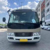 China 2023 Model Gasoline Toyota Coaster Bus 30 Seats Engine Capacity 4L 7005*2040*2785mm for sale