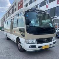 China 2023 Model Gasoline Toyota Coaster Bus 30 Seats Engine Capacity 4L 7005*2040*2785mm for sale