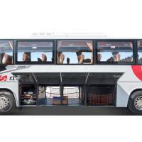 China Manual Transmission Luxury 50 Seater Diesel Tourist Coach Bus with G.V.W 18000kg for sale