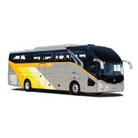 China Manual Transmission Luxury 50 Seater Diesel Tourist Coach Bus with G.V.W 18000kg for sale