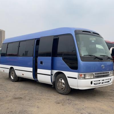 China Euro 3 Emission Standard 25 Seater Used Toyo Ta Coaster School Bus High Speed 69 Km/h for sale