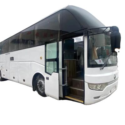 China Manual Transmission Diesel Fuel Type Used Coach Bus ZK6122 12m 47 Seater with Toilet for sale
