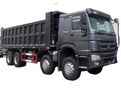 China 8x4 400hp 12 Wheels 50 60 Tons Tipper Dump Trucks With 400-500L Fuel Tank Capacity for sale