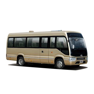 China Euro 6 Emission Standard 19 Seats Coaster Bus with Diesel Engine and 100km/h Speed for sale