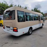 China Max Power 113/5200kw Toyota Minibus Gasoline and Diesel Engine 29 Seats Used Coaster Bus for sale