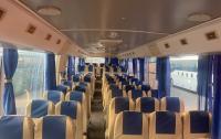 China 12m Used Luxury Coach Bus with Manual Transmission and 50-65 Seat Capacity for sale