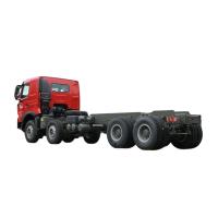 China 440 HP HOWO 8x4 Dump Truck Chassis with 5400mmx2450mmx1600mm Cargo Tank Dimension for sale