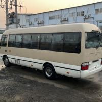China 30 Seats Used TOYO TA Coaster Bus Best and Good Condition with Diesel Fuel for sale