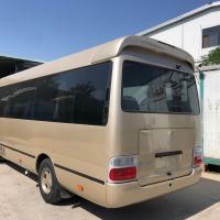 China 30 Seat Capacity Used Bus Coaster Good Condition Diesel Engine Euro 3 Emission Standard for sale
