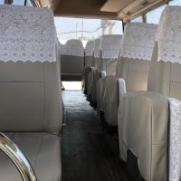 China 30 Seat Capacity Used Bus Coaster Good Condition Diesel Engine Euro 3 Emission Standard for sale