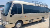 China 30 Seat Capacity Used Bus Coaster Good Condition Diesel Engine Euro 3 Emission Standard for sale