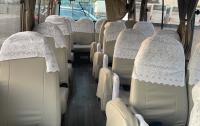 China 1690/1490mm Front/Rear Track High Roof Coaster Bus with 23 6 Seats and Diesel Engine for sale