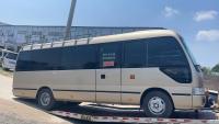 China Affordable 30-Seat Diesel Bus Luxury Coaster Bus with 18000kg G.V.W for sale