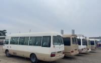 China 2015 Good Condition 30 Seats Diesel Type Used Coaster Bus V6 4.0 6GR 2.7L VVT-I Engine for sale
