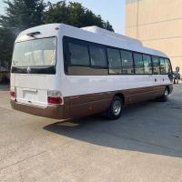 China LHD RHD 30 Seats Toyo ta Coaster Bus with 70L Fuel Tank and 4500-6700ml Displacement for sale