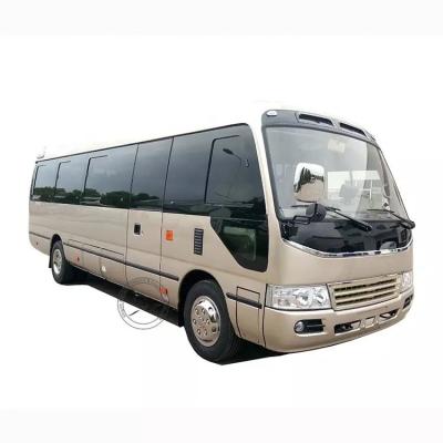 China 7005x2050x2645 Dimensions 30 Seats Second Hand Coaster Mini Bus with 300L Oil Tank for sale