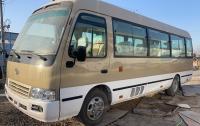 China 7005x2050x2645 Dimensions 30 Seats Second Hand Coaster Mini Bus with 300L Oil Tank for sale