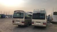 China 7005x2050x2645 Dimensions 30 Seats Second Hand Coaster Mini Bus with 300L Oil Tank for sale