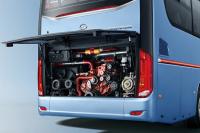 China Manual Transmission Luxury Passenger Coach Bus 24-56 Seats Euro 5 Emission Standard for sale