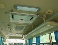 China 7480mm Overall Length Dongfeng 35 Seater Used Coach Bus Rear Overhang 2340mm for sale