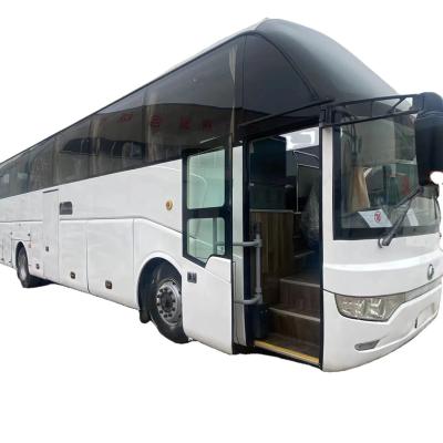 China Fuel Type Diesel 47 Seater Used Coach Bus with Refrigerator and Bathroom Left Drive for sale