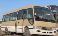 China Manual Transmission 25 Seater 30 Seats Diesel Engine Used Coaster Bus 7005*2040*2785 for sale
