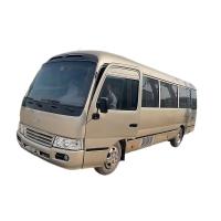 China 30 Seater Diesel Used Toyo ta Coaster Bus with 15BFT Engine and Euro 3 Emission for sale