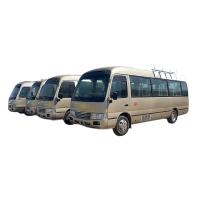 China 30 Seater Diesel Used Toyo ta Coaster Bus with 15BFT Engine and Euro 3 Emission for sale