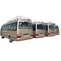 China 30 Seater Diesel Used Toyo ta Coaster Bus with 15BFT Engine and Euro 3 Emission for sale