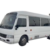 China 7m 30 Seater Used Toyota Coaster Bus with Manual Transmission and 7725x2000x2600 Dimensions for sale