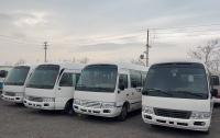 China 7m 30 Seater Used Toyota Coaster Bus with Manual Transmission and 7725x2000x2600 Dimensions for sale