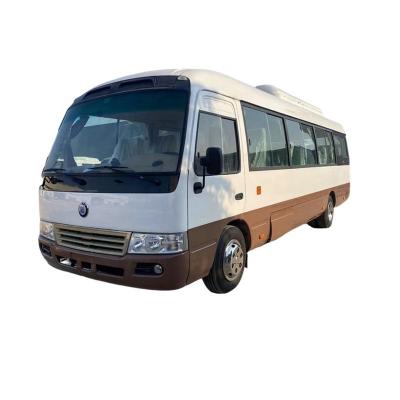 China 29 Seater Toyota Coaster Buses Public Transportation LHD 4-6L Engine Capacity Diesel Fuel for sale
